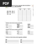 Actividades de Valor Posicional 4to Grado | PDF