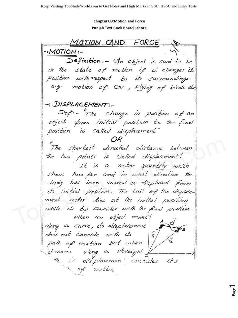 Motion and Force: Understanding the Concepts of Motion, Speed and Force ...