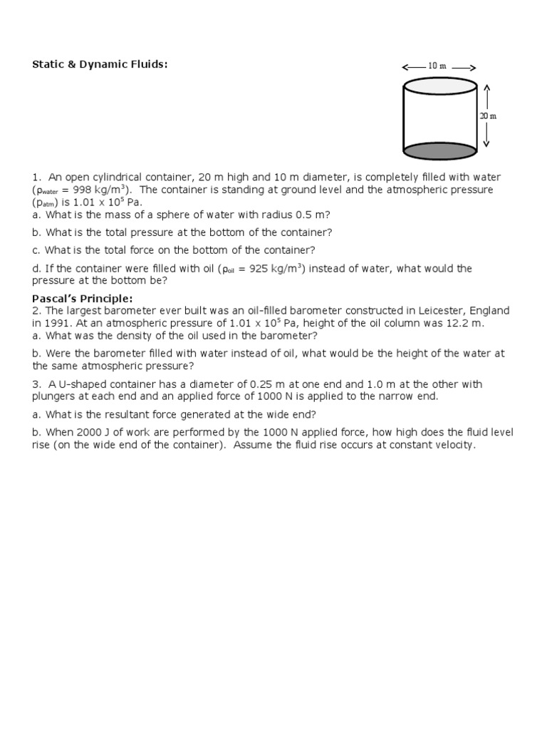 Physics | PDF | Buoyancy | Pressure