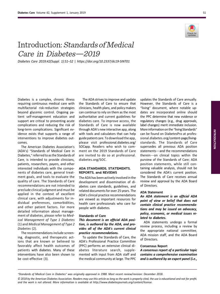 INTRODUCCIÓN ADA 2019 | PDF | Evidence Based Medicine | Meta Analysis