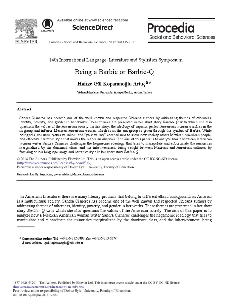 Being A Barbie or Barbie Hegemonic Feminine-1 | PDF | Barbie | Hegemony