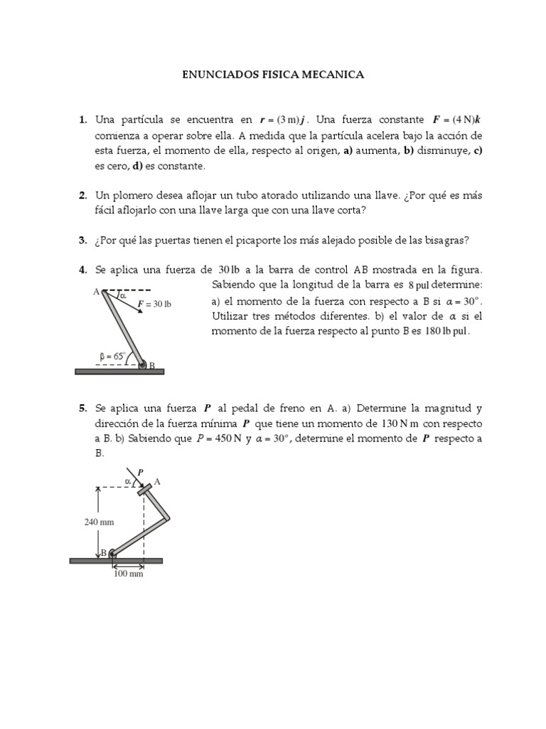 Ejercicios CAP4 | PDF | Fuerza | Masa