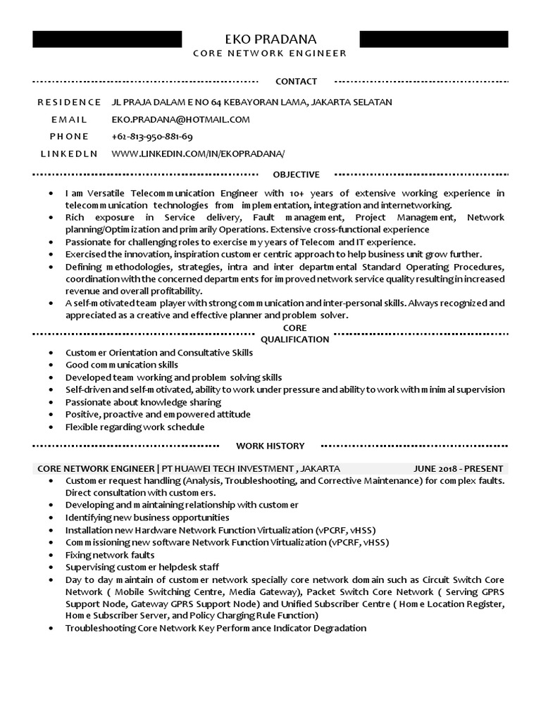 CV Eko Pradana | PDF | Computer Network | Gateway (Telecommunications)