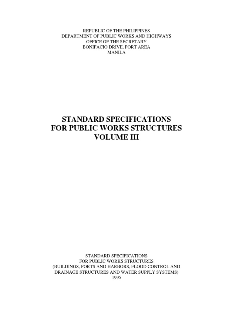 DPWH Volume 3 | PDF | Concrete | Construction Aggregate