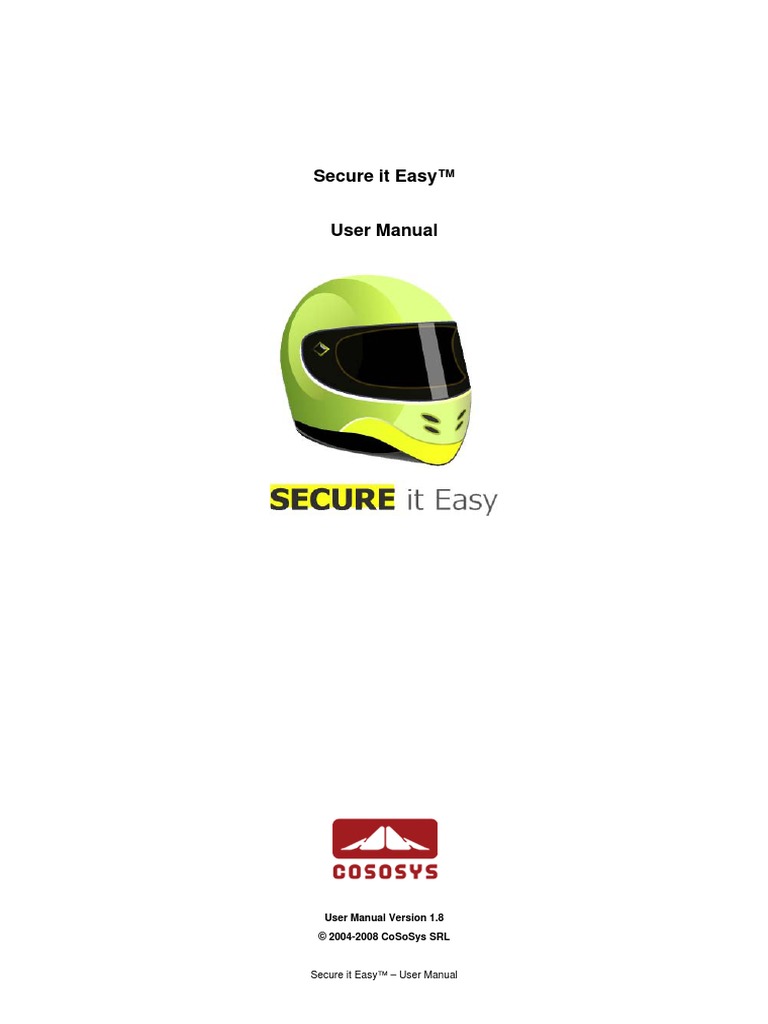 Secure It Easy User Manual | PDF | Windows Xp | Microsoft Windows