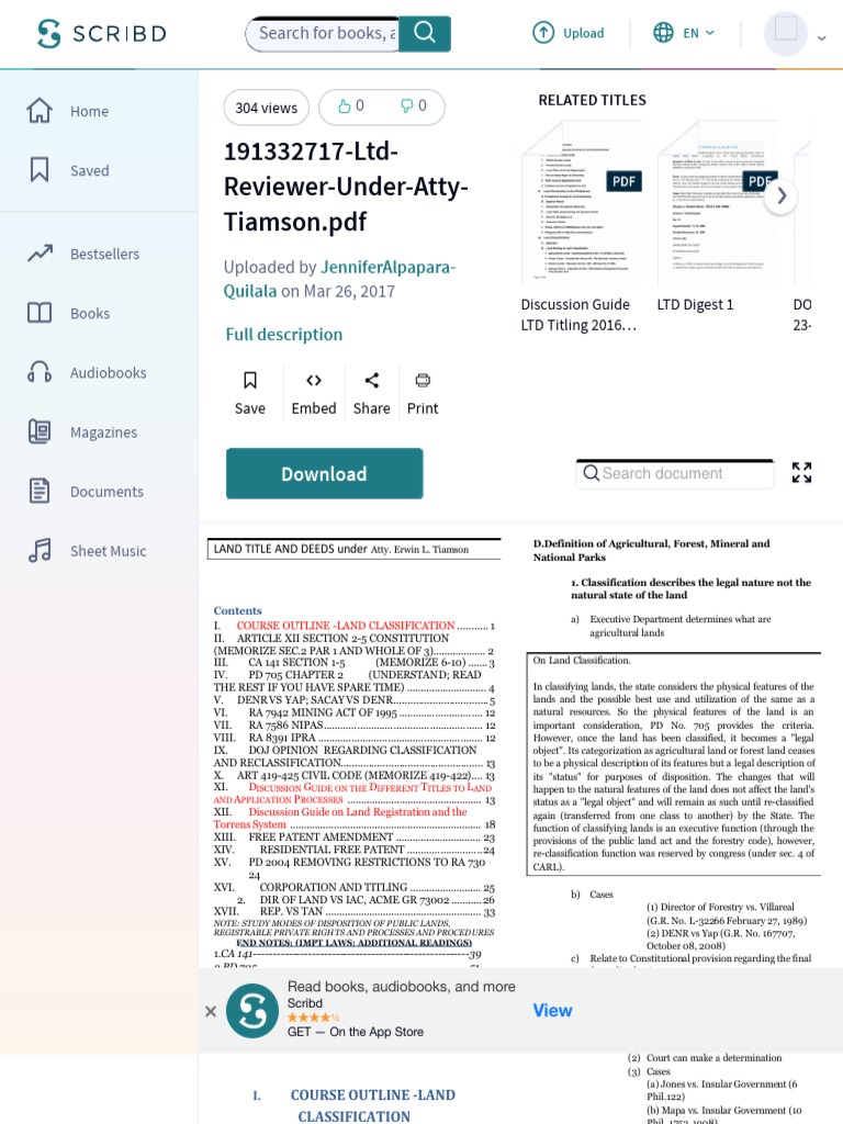 Land Classification Under Philippine Law: An Overview of the Legal ...