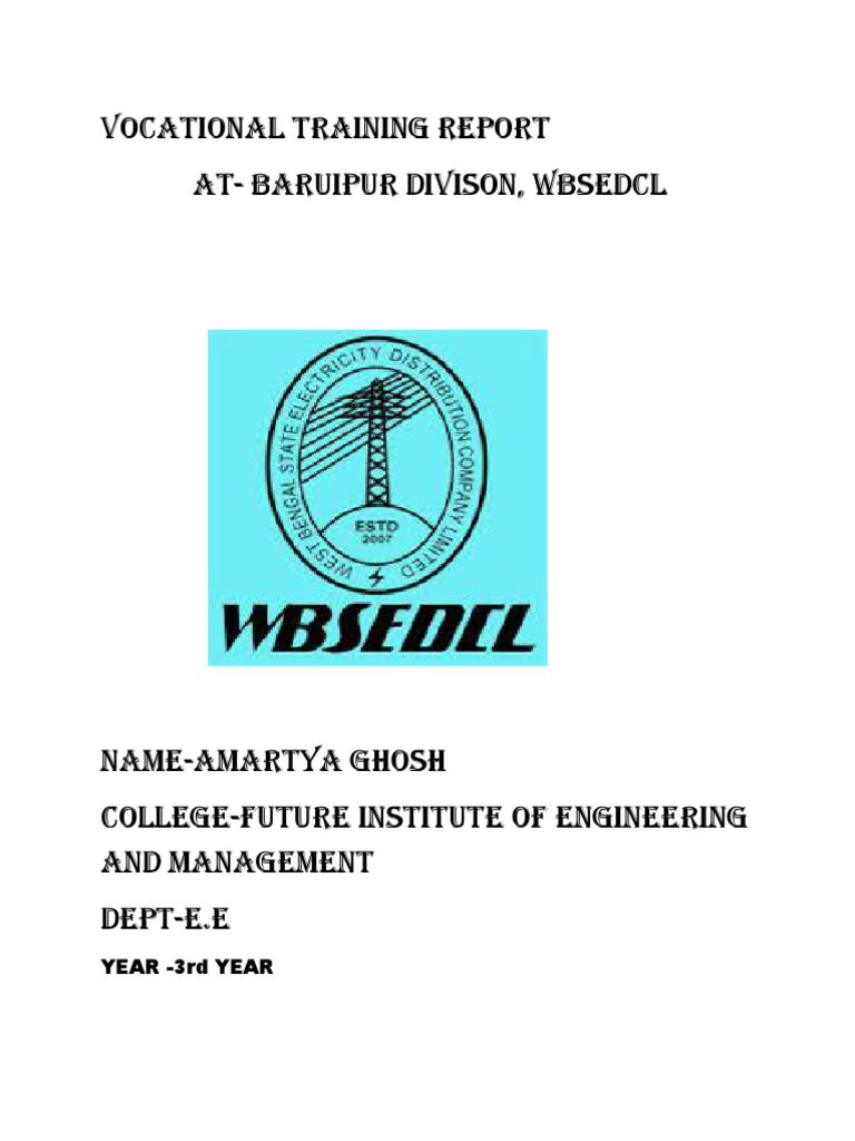Vocational Training Report | PDF | Electrical Substation | Relay