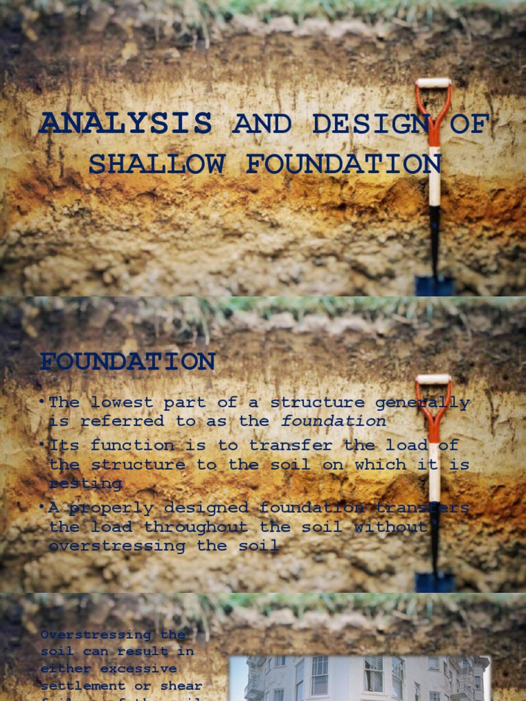 Analysis and Design of Shallow Foundation | PDF