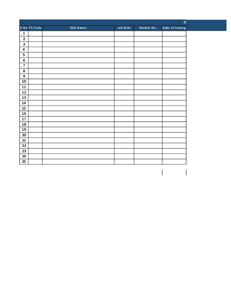 Head Count Vs KPI Monthly Tracker | PDF