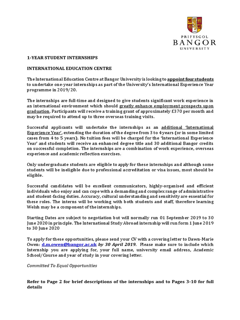 JD IEC 2019-20 Internships | PDF | Internship | Job Hunting