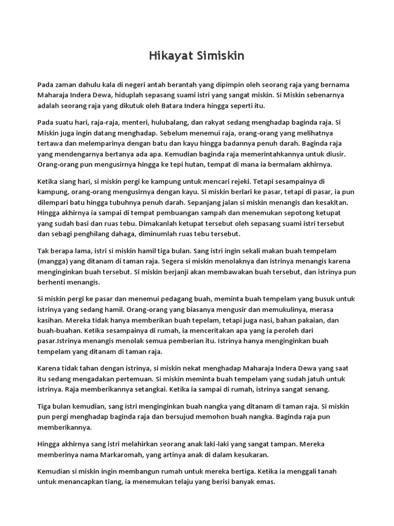 Hikayat Simiskin | PDF