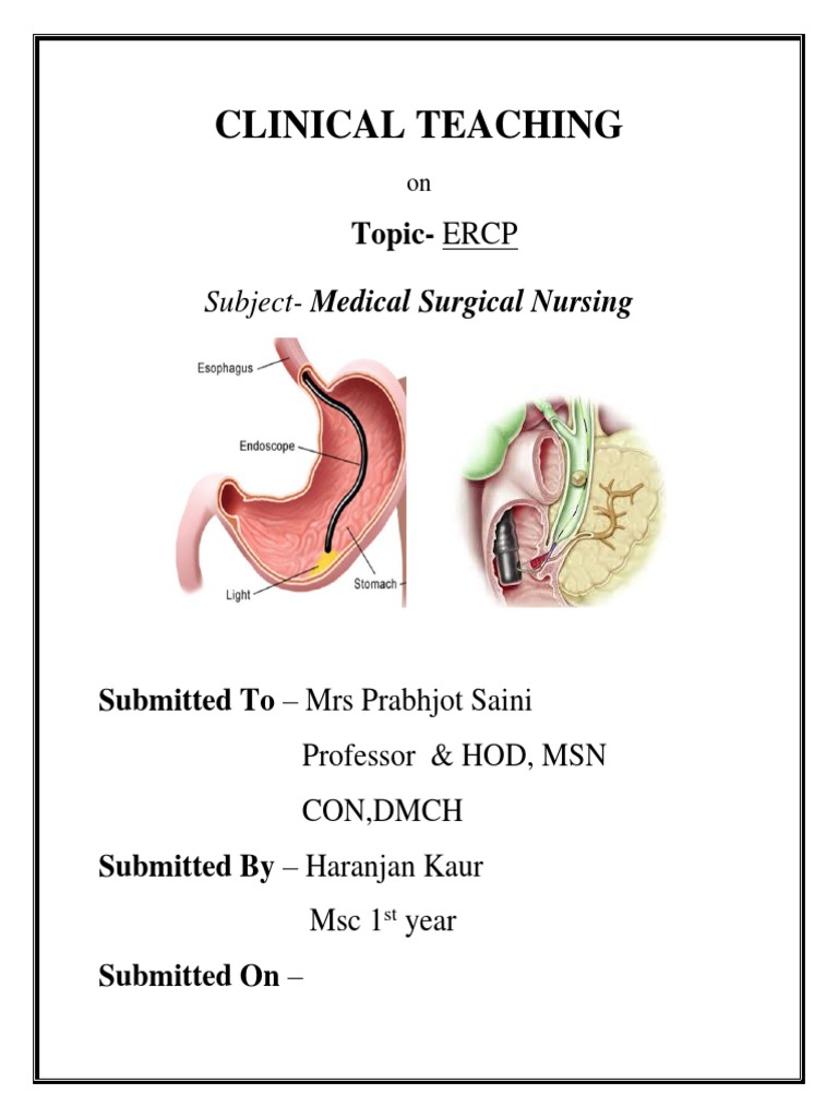 ERCP in Medical Surgical Nursing | PDF | Organ (Anatomy) | Digestive System