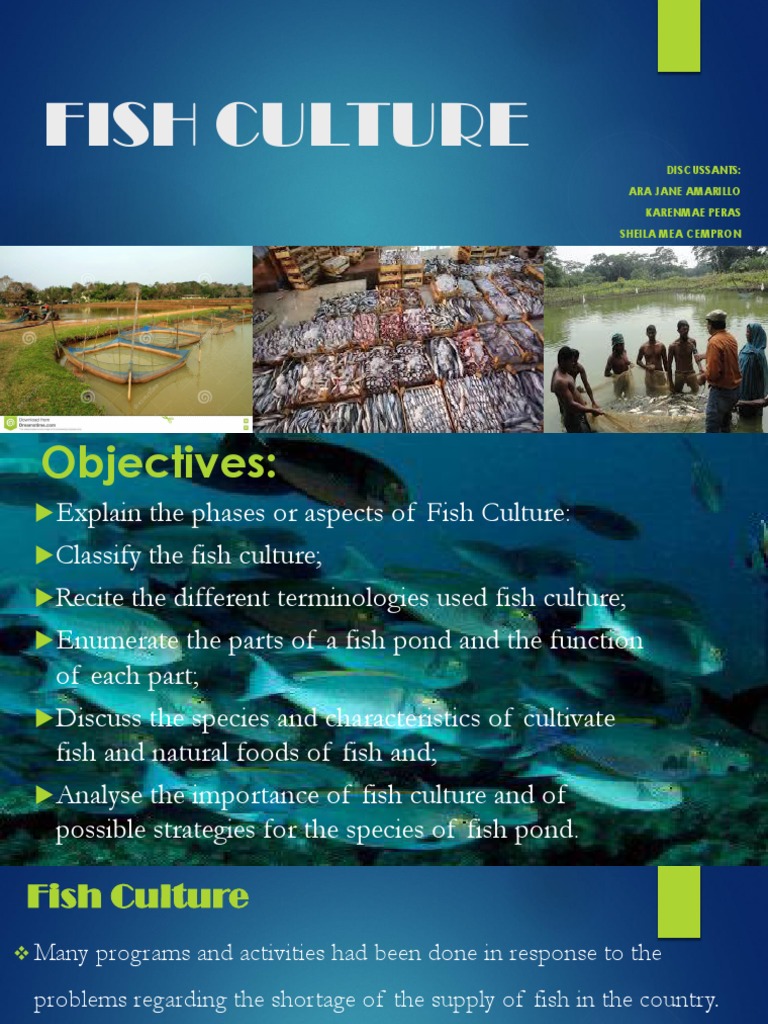 Phases and Importance of Fish Culture | PDF | Spawn (Biology) | Fish