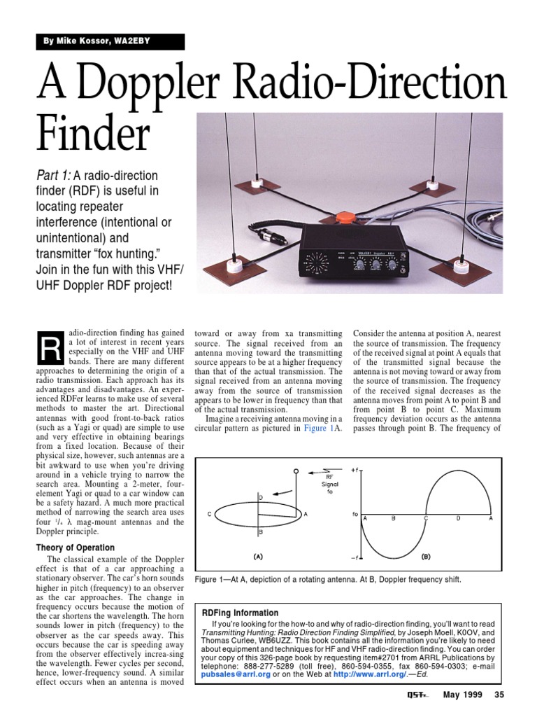 A Doppler Radio-Direction Finder Part 1 - Home PDF | PDF | Antenna ...