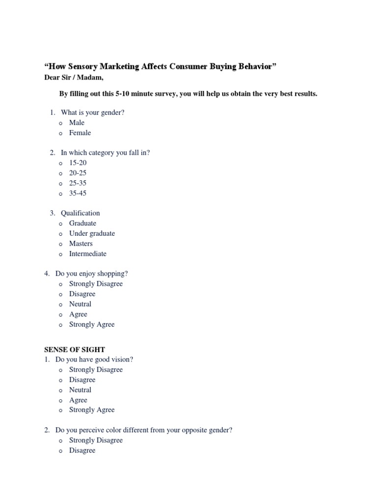 Understanding How Sensory Marketing Influences Consumer Behavior ...