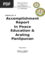 Accomplishment Report in Science | PDF | Goal | Teachers