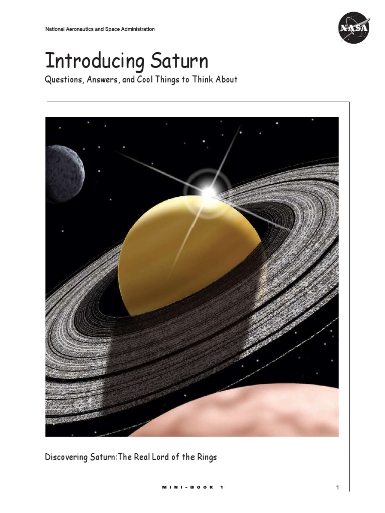 Jss Minibook Introducing-Saturn | PDF | Saturn | Planets