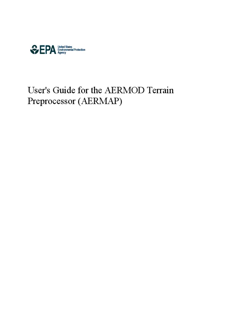 Aermap User Manuel | PDF | Visualization (Graphics) | Infographics