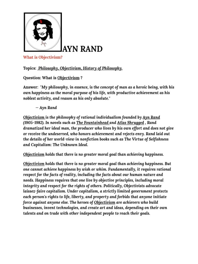 An Introduction to Objectivism: Ayn Rand's Philosophy of Rational Self ...