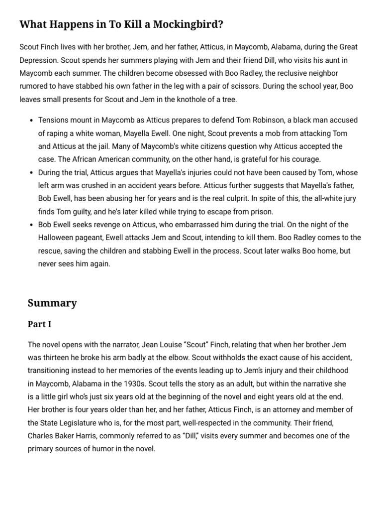 Scout's Journey in To Kill a Mockingbird | PDF | To Kill A Mockingbird