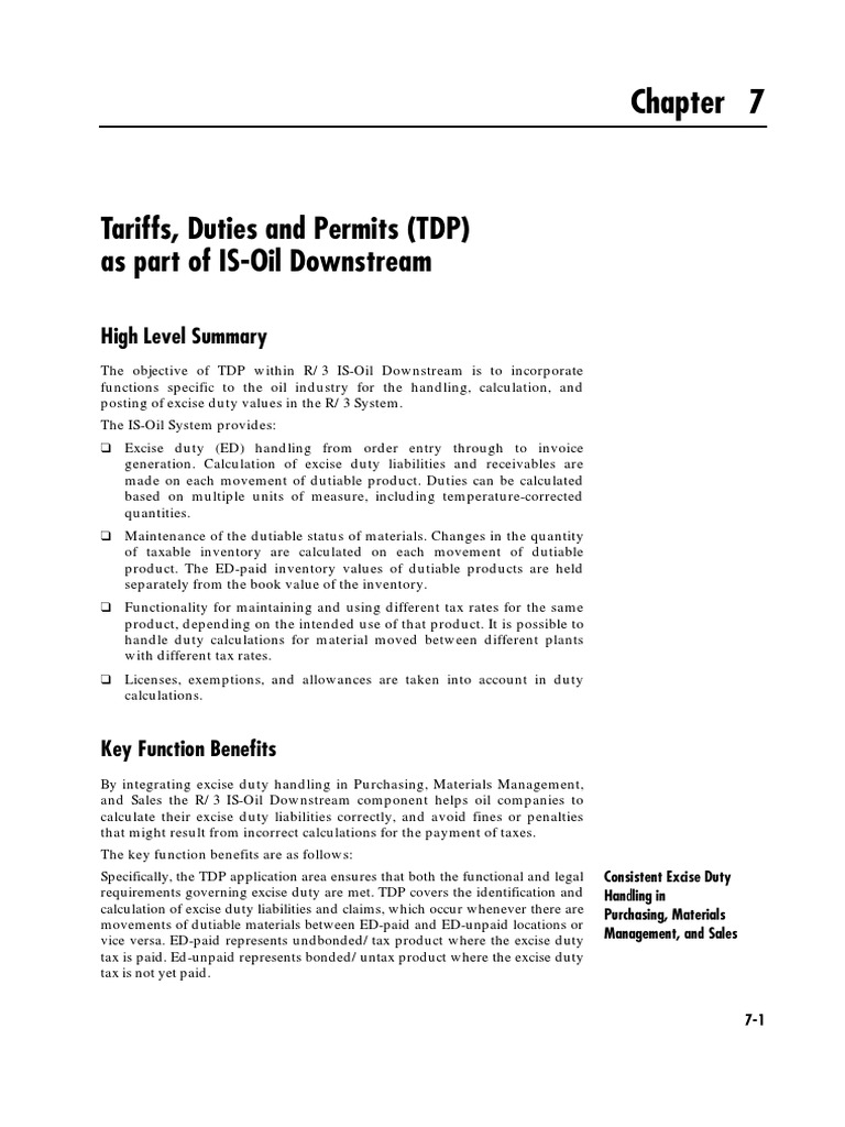 7 TDP Excise Duty | PDF | Excise | Taxation