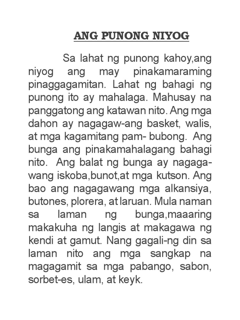 Filipino Project | PDF