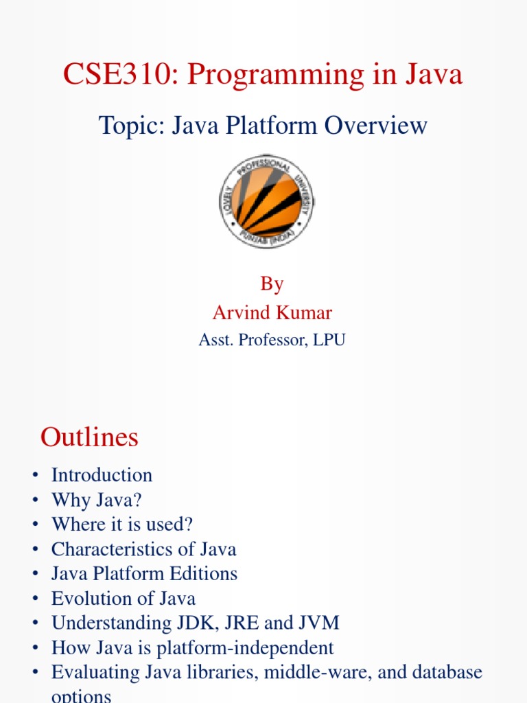 1.1 - Java Platform Overview | PDF | Java Virtual Machine | Java ...
