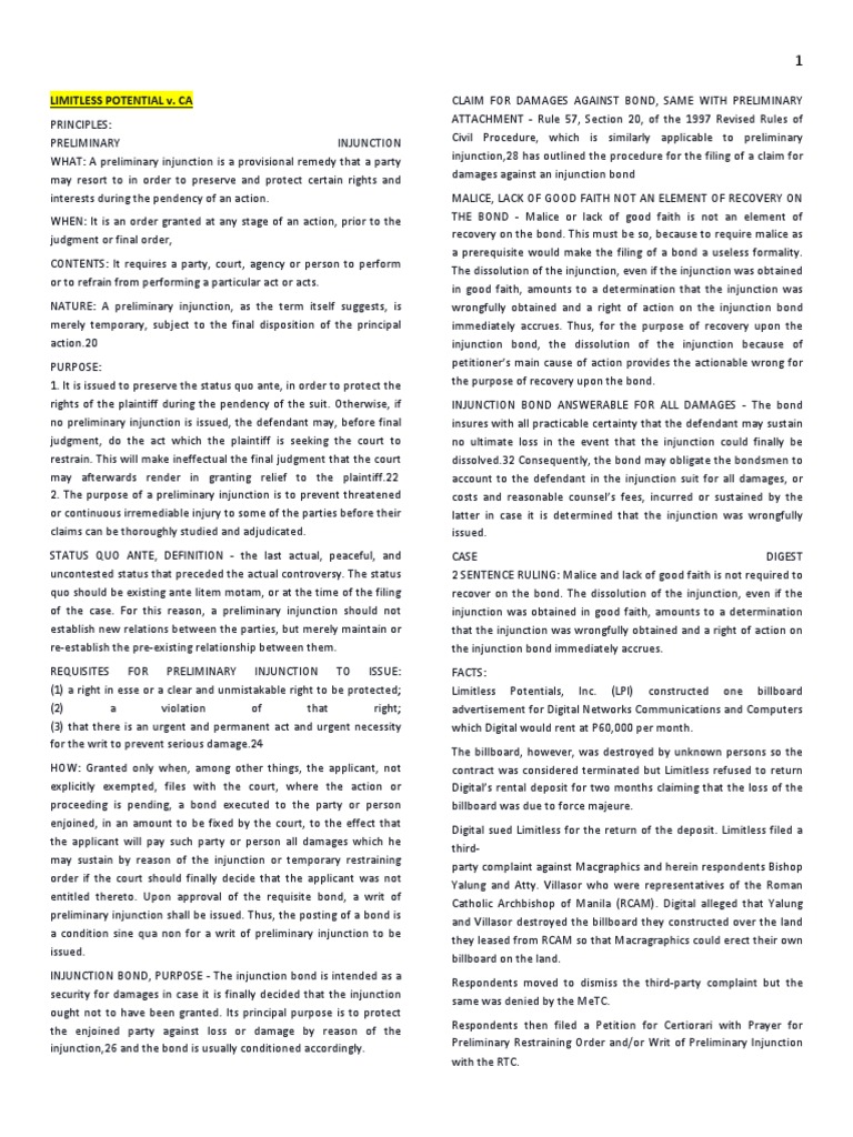 Compiled | PDF | Injunction | Pleading