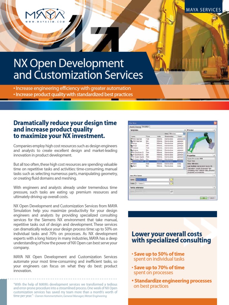NX Open Customization Flyer | PDF | Software Development | Engineering