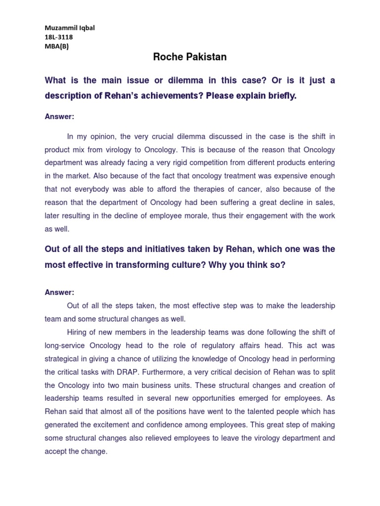 Roche Pakistan | PDF