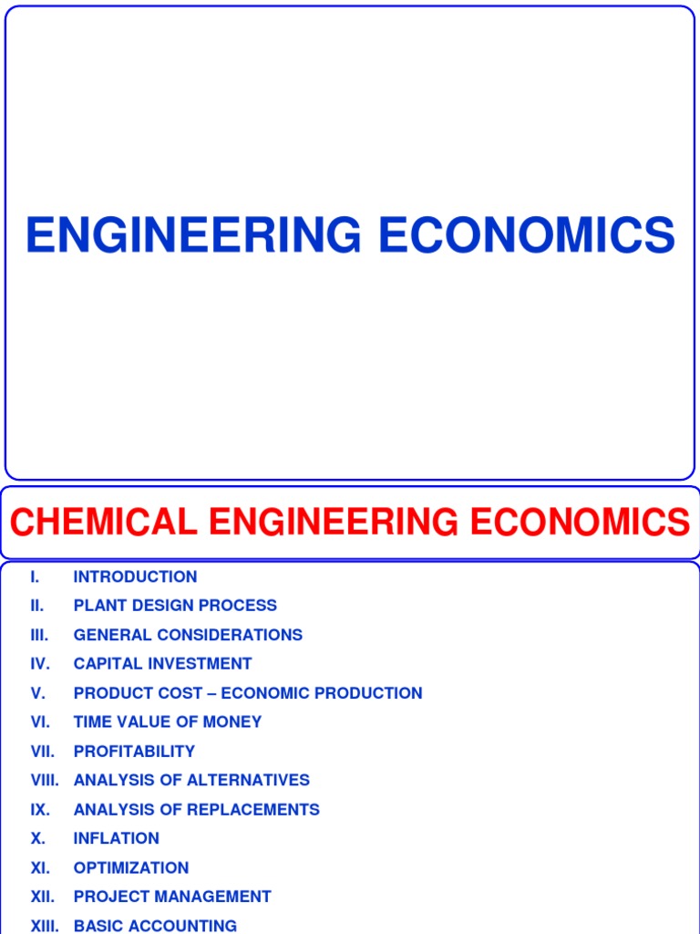 Engineering Economics | PDF | Depreciation | Economies Of Scale