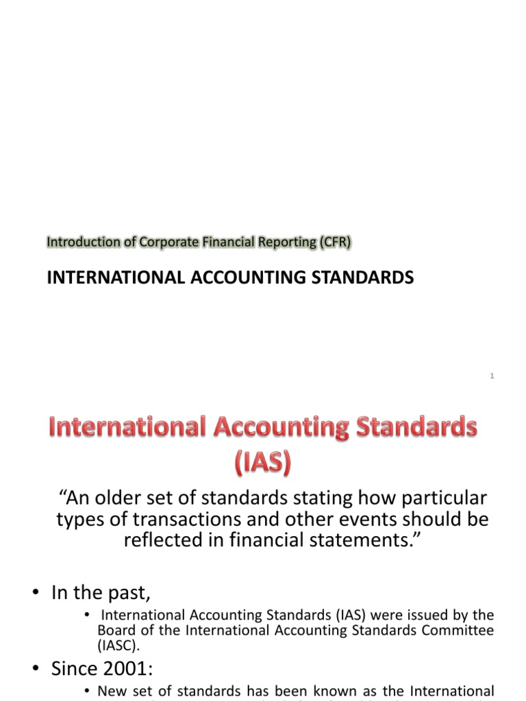 IAS 1 Presentation of Financial Statements | PDF | International ...