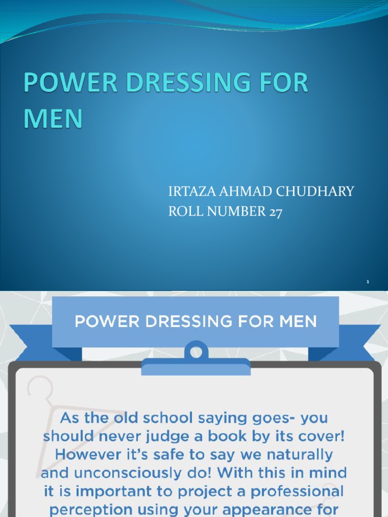 Power Dressing For Men | PDF