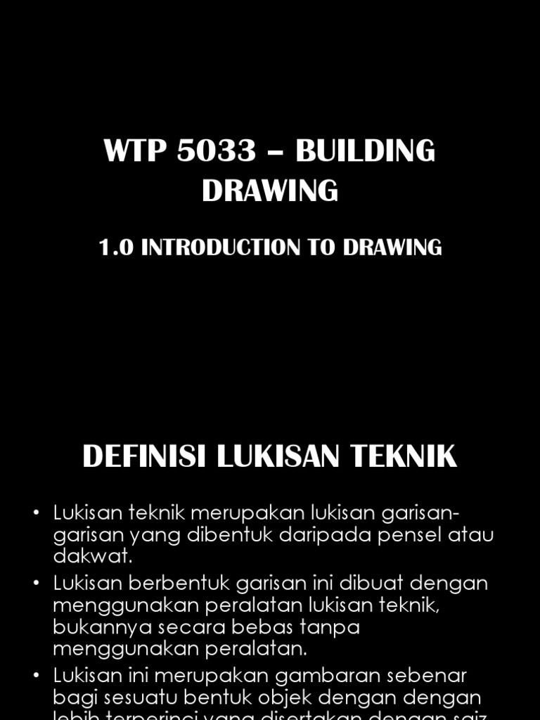 1.0 Introduction To Drawing | PDF