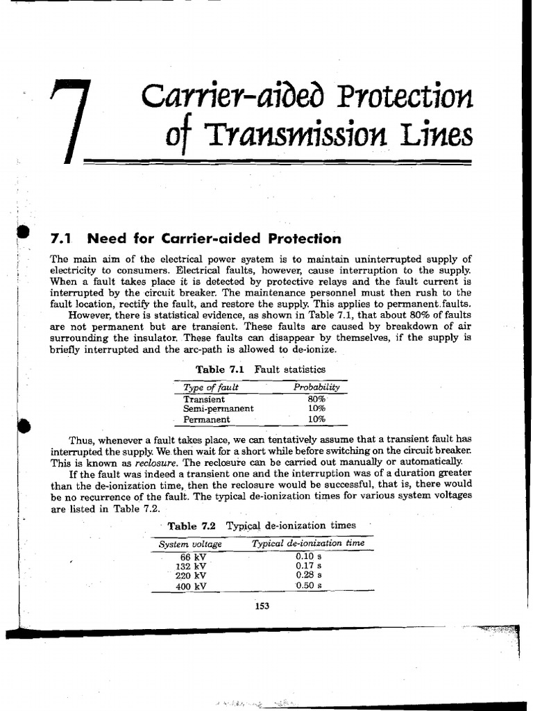 Unit III Current Carrier Aided Protection For Transmission LIne PDF ...