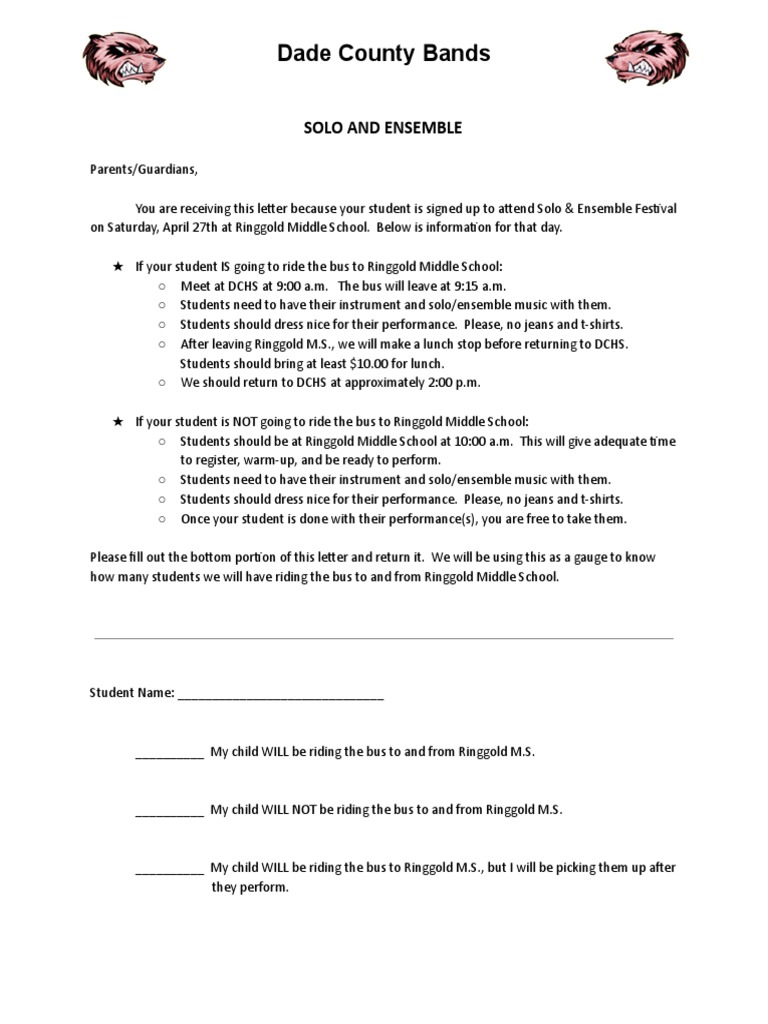 Solo and Ensemble Final Info | PDF | Wellness