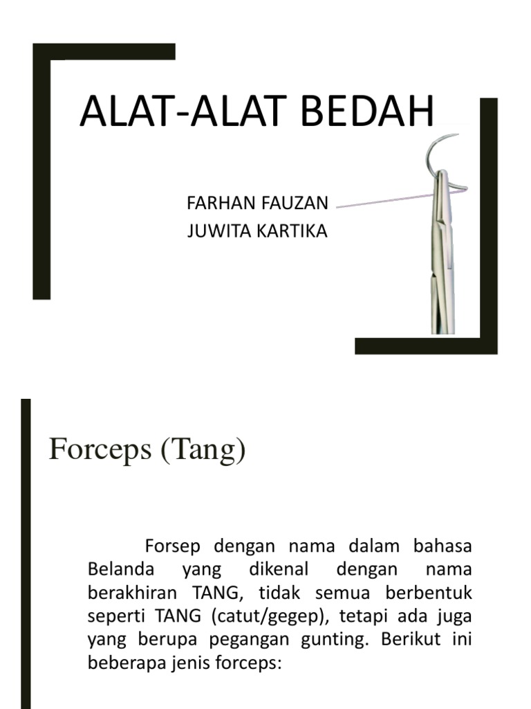 Pengenalan Alat-Alat Bedah | PDF | Griya & Taman