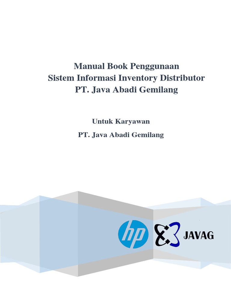 Manual Book Sistem Informasi Inventory Distributor Pt. Java Abadi Gemilang | PDF