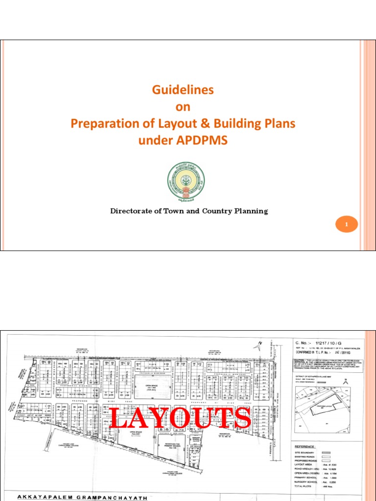 Guidelines For Preparation Layout - Building Plans in APDPMS | PDF ...