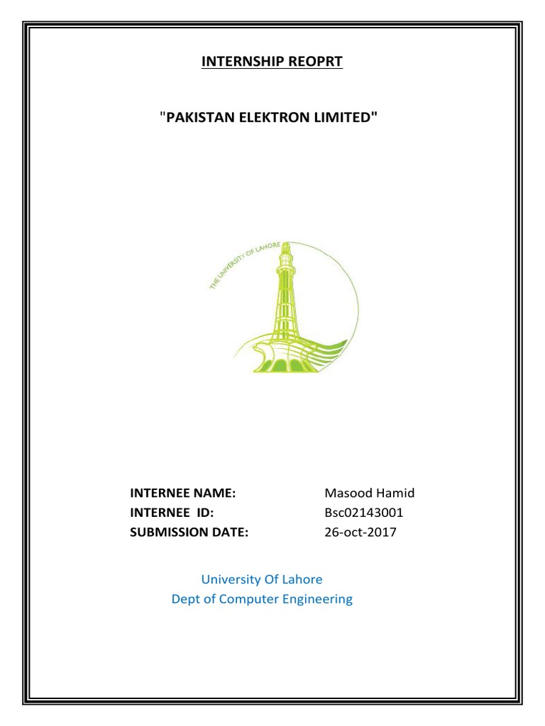 Internship Report | PDF | Programmable Logic Controller | Advertising