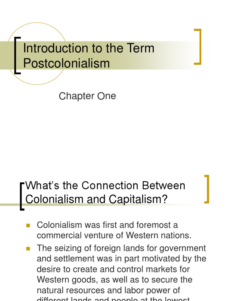 Introduction To The Term Postcolonialism: Chapter One | PDF ...
