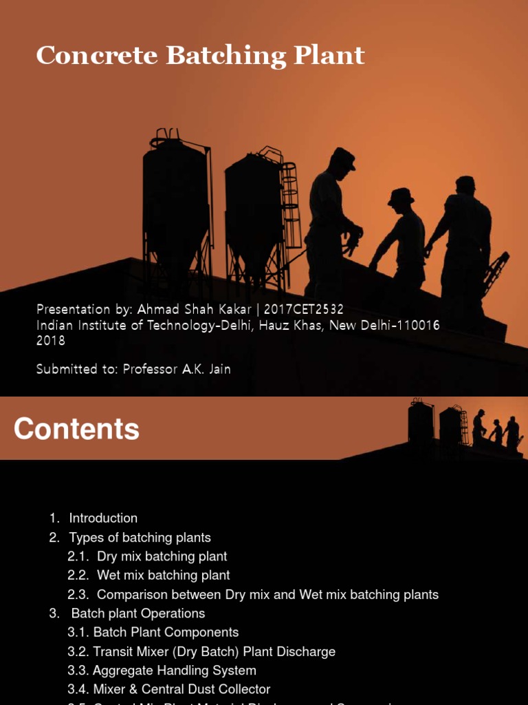 Concrete Batching Plant | PDF | Concrete | Building Engineering