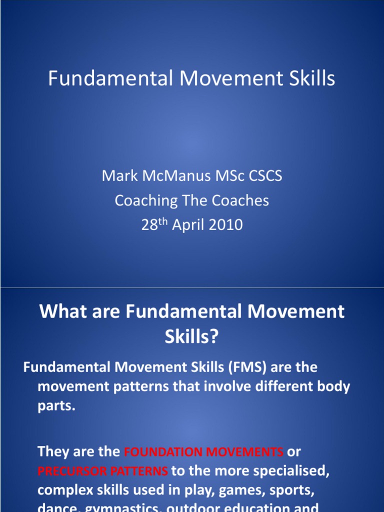 Understanding Fundamental Movement Skills | PDF | Physical Fitness ...