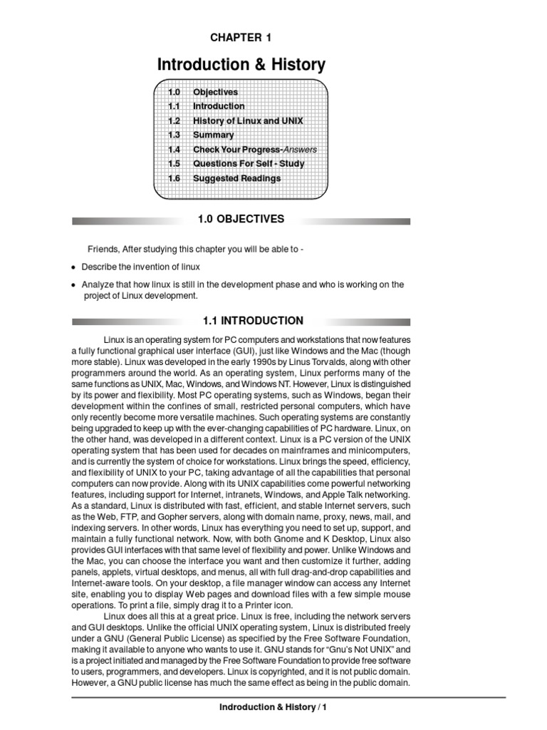 BCA-529 Linux & Unix PDF | PDF | Operating System | Unix