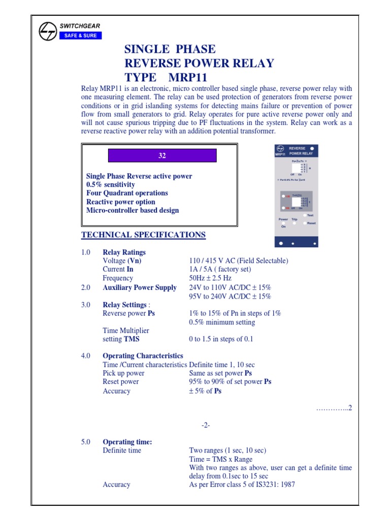 mrp11 Catalogue PDF | PDF | Power Supply | Relay