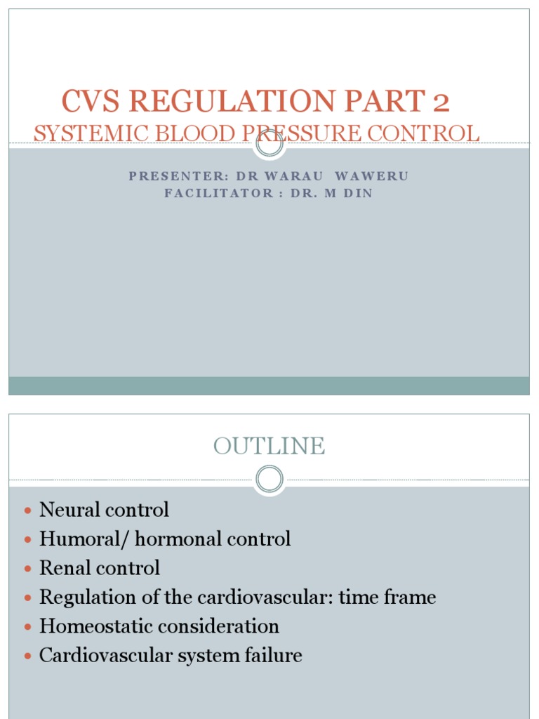 Cvs Regulation Part 2 | PDF | Angiotensin | Cardiovascular System