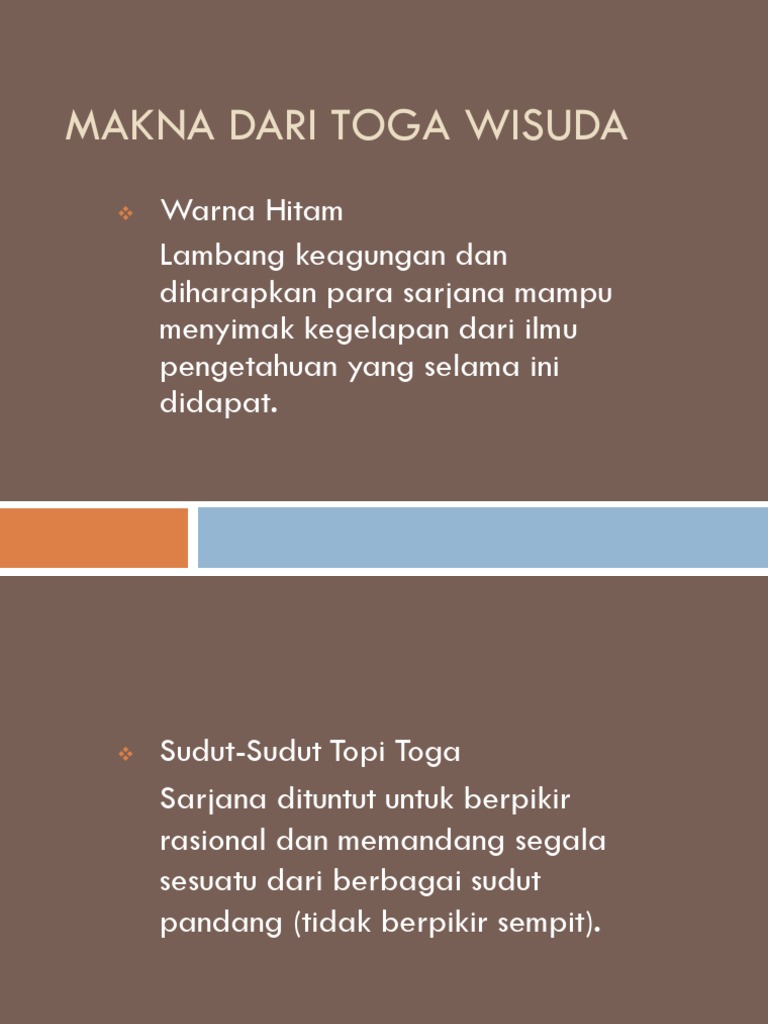 Simbol-Simbol Dalam Toga Wisuda | PDF