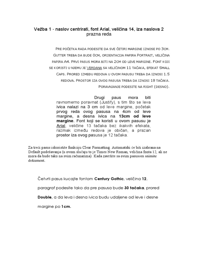 Informatika - Vezba 4 | PDF