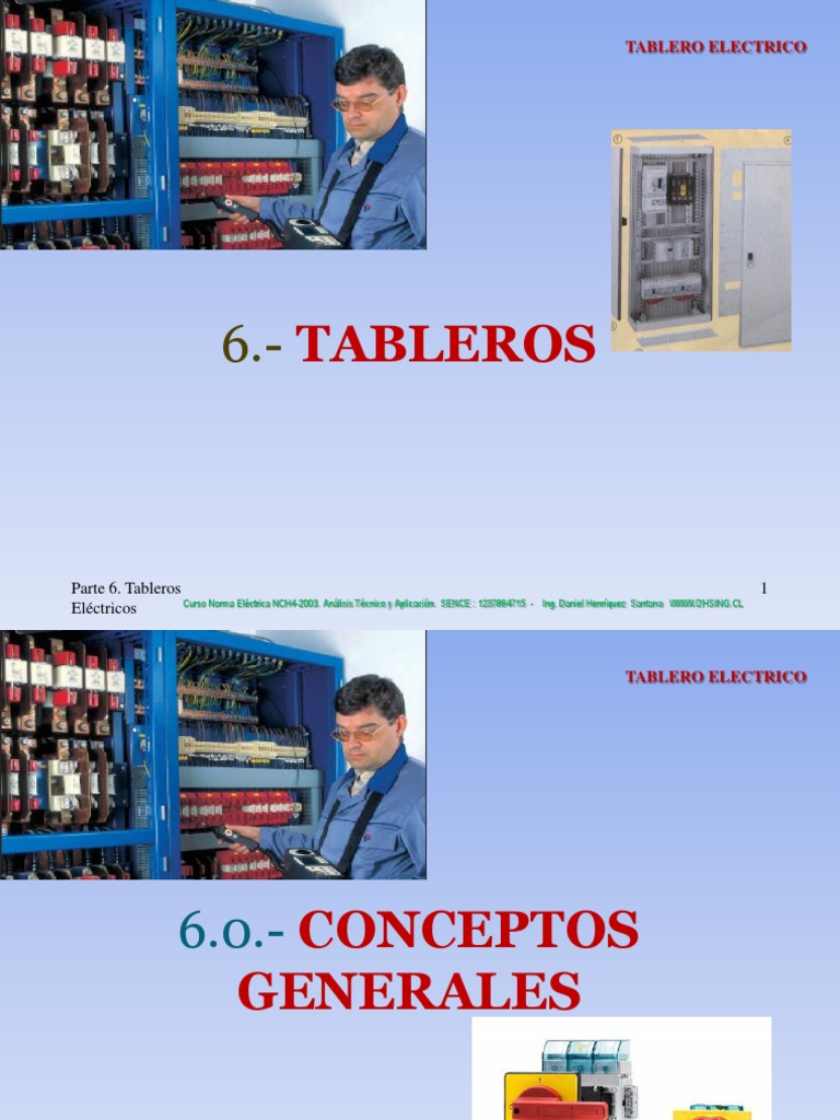 Tableros Eléctricos Clasificación | PDF | Electricidad | Corriente ...