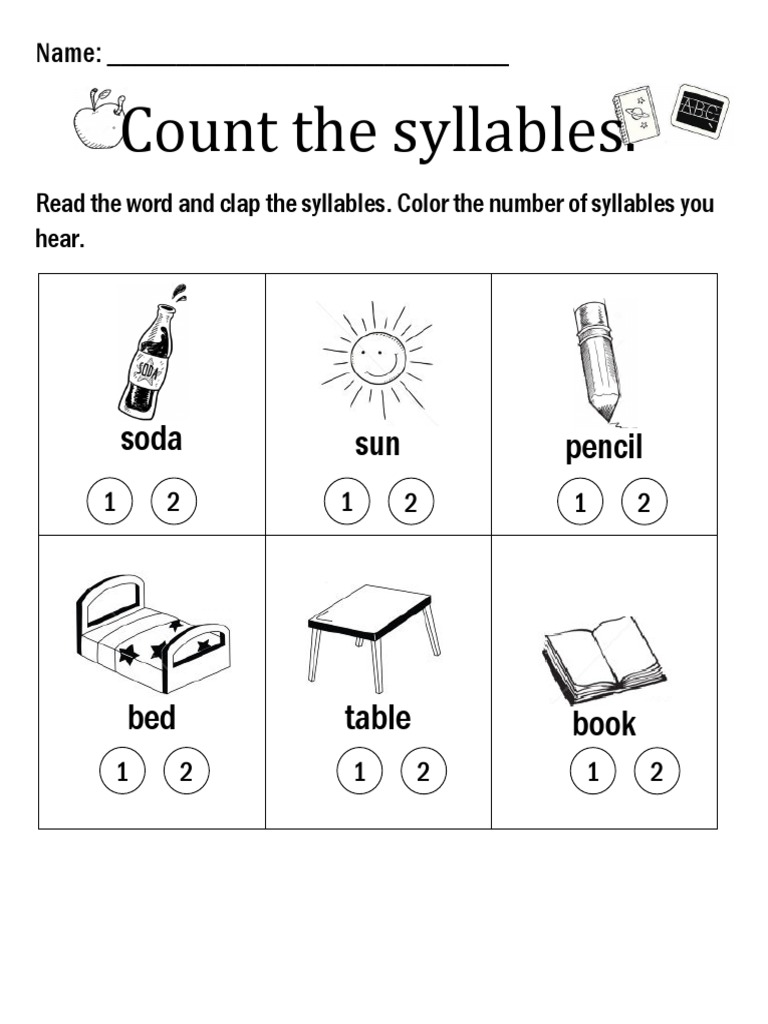 Count Syllables with Clapping | PDF